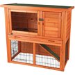 TRIXIE Natura Rabbit Hutch with Sloped Roof, Glazed Pine, Medium ...