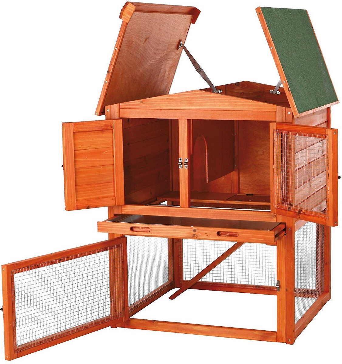 TRIXIE Rabbit Hutch with Peaked Roof - Chewy.com