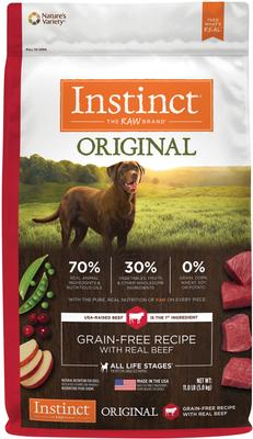 Discontinued - INSTINCT Original Grain-Free Recipe with Real Beef ...