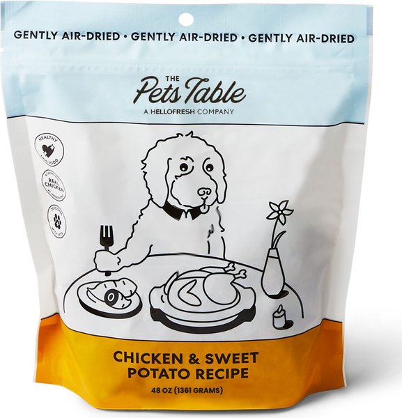 THE PETS TABLE Chicken & Sweet Potato Air-Dried Dog Food, 48-oz bag ...