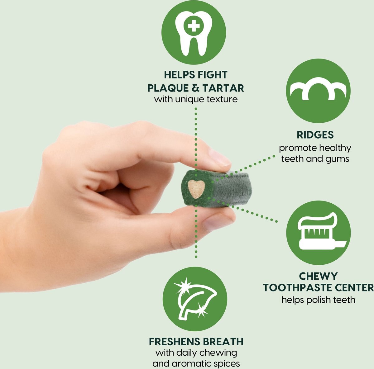 ARK NATURALS Brushless Toothpaste Small Dental Dog Treat, 35-oz box ...