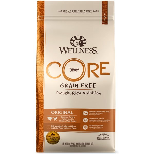 WELLNESS CORE Grain-Free Kitten Formula Natural Dry Cat Food, 5-lb bag ...