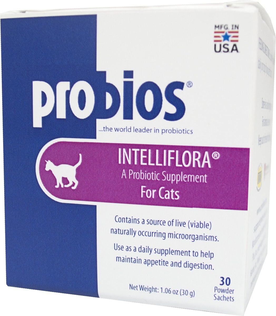 PROBIOS Intelliflora Probiotic Cat Supplement, 30 count - Chewy.com
