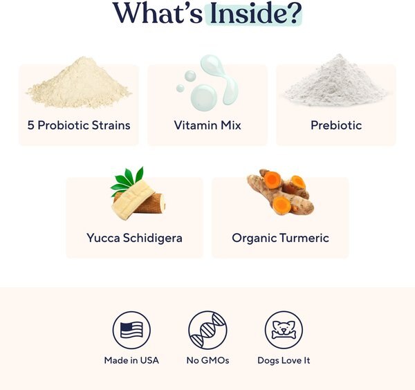 PAWFY Turkey & Bacon Flavored Chews Probiotic Supplement for Dogs, 30 ...