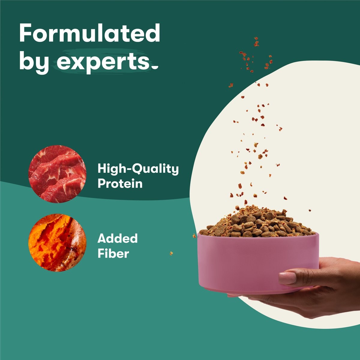 JINX Beef Crumbles High-Protein Dry Dog Food Topper, 4-oz bag - Chewy.com