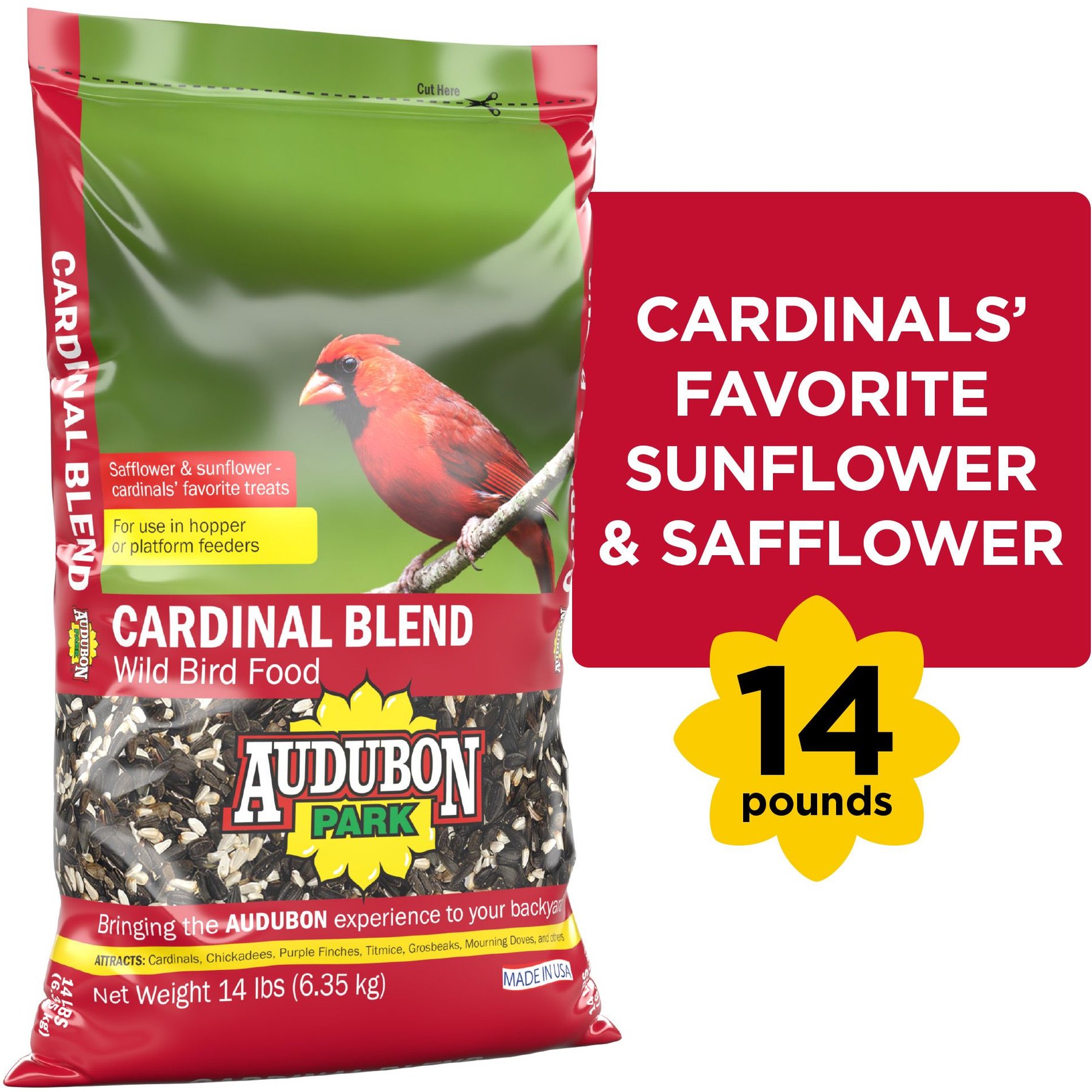 Cardinal bird food store