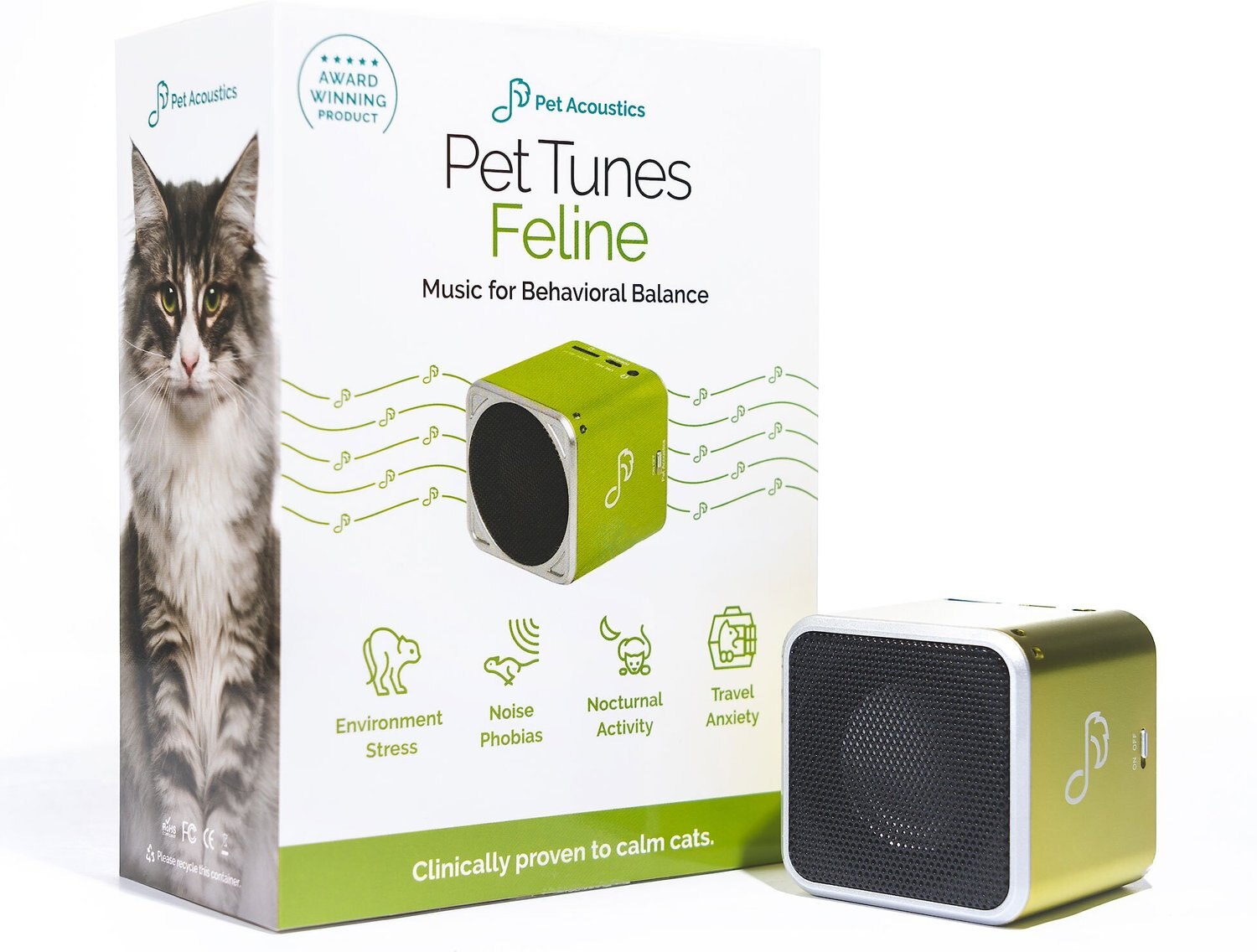 PET ACOUSTICS Pet Tunes Calming Music Cat Speaker - Chewy.com