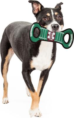 PETS FIRST Field Tough Squeaky Dog Chew Toy, Mississippi State - Chewy.com
