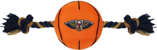 PETS FIRST NBA Basketball Tough Squeaky Plush Dog Chew Toy, New Orleans ...