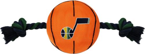 PETS FIRST NBA Basketball Tough Squeaky Plush Dog Chew Toy, Utah Jazz ...