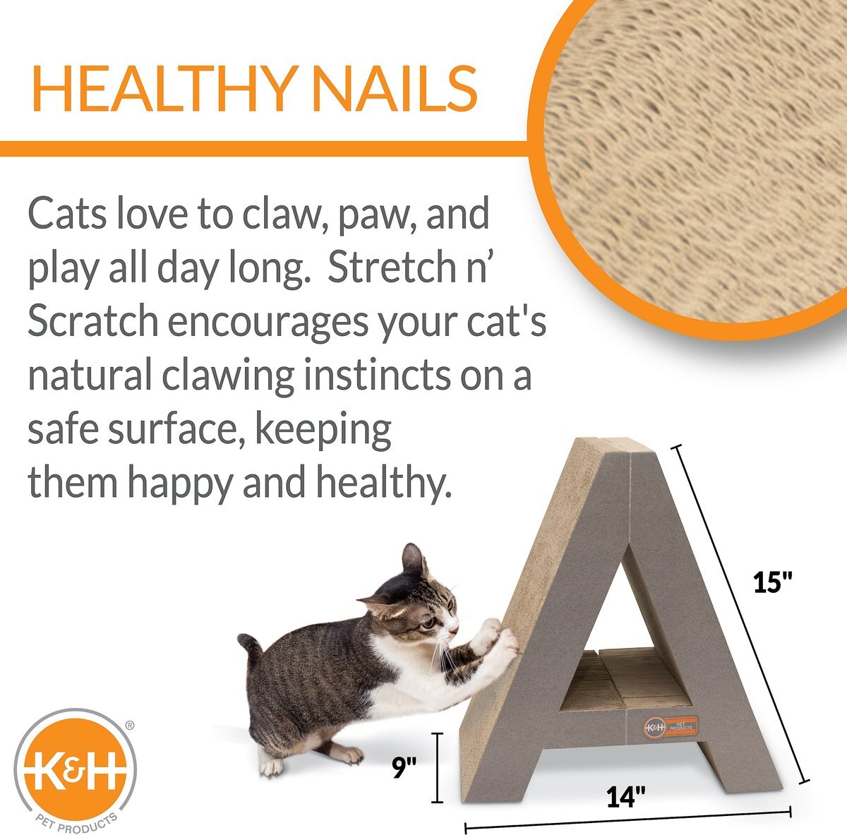 K&H PET PRODUCTS Stretch n' Scratch Cat Scratcher Toy - Chewy.com
