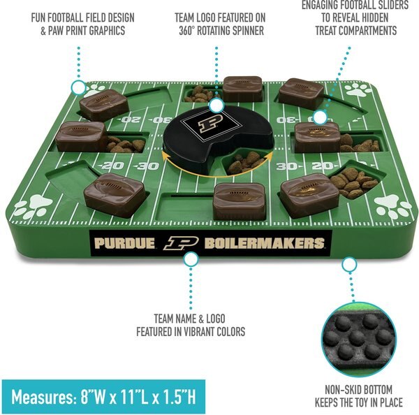 PETS FIRST Treat Dispensing Dog Puzzle Toy, Purdue - Chewy.com