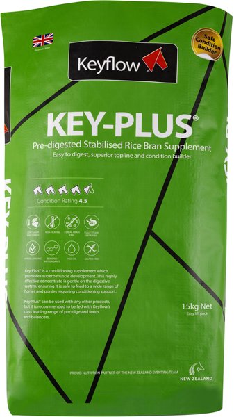 KEYFLOW USA Key Plus Low Sugar, Low Starch & High Fat Horse Feed, 33-lb bag - Chewy.com