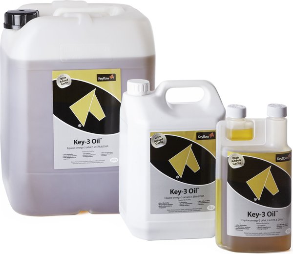 KEYFLOW USA Key 3 Oil High Fat Horse Feed, 5-liter jug - Chewy.com