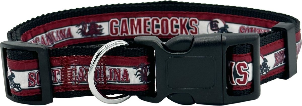 PETS FIRST Satin Nylon Standard Dog Collar, South Carolina, Small: 6 to ...