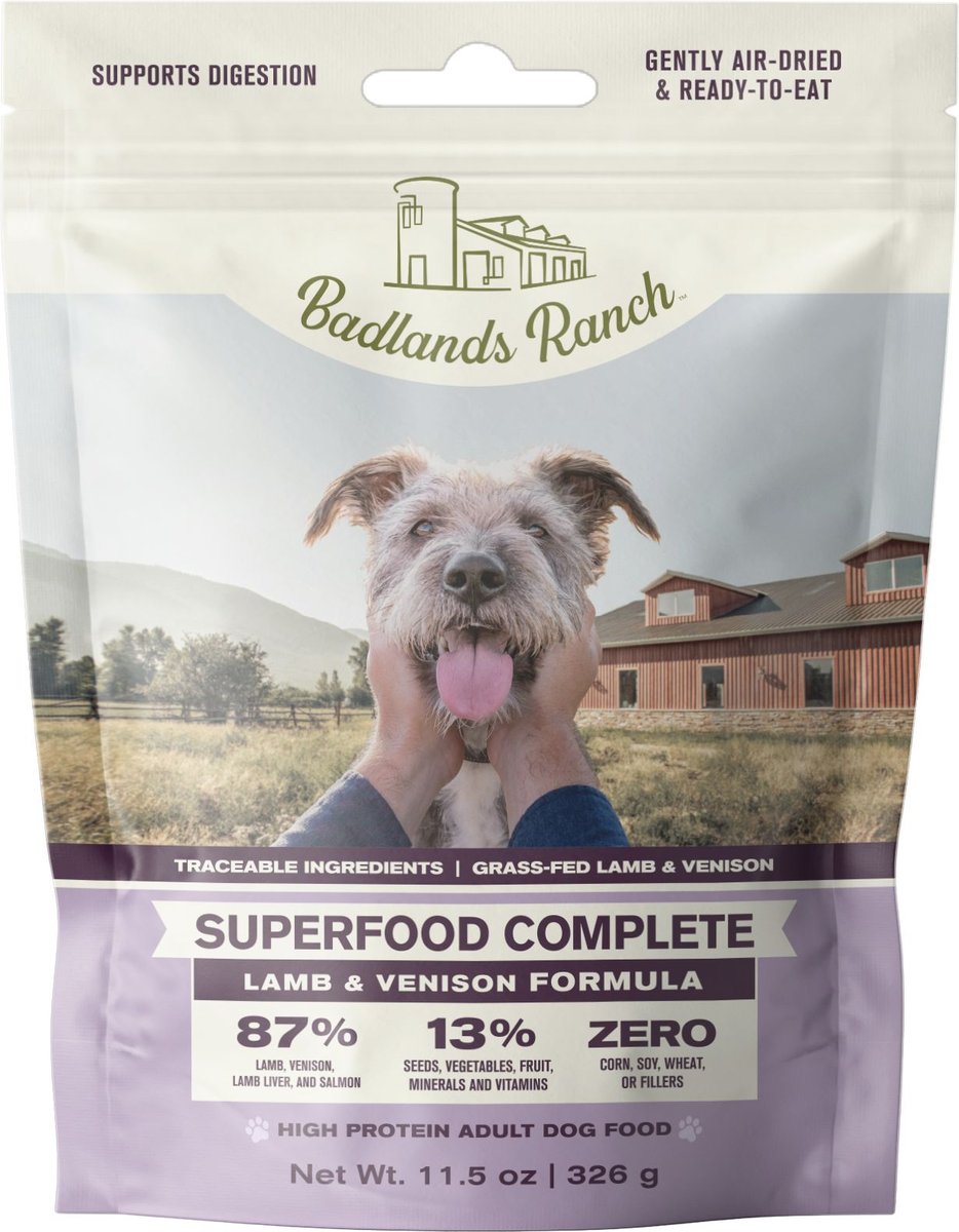 BADLANDS RANCH Superfood Complete Variety Pack Grain-Free Air-Dried Dog ...