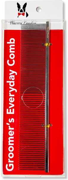 WARREN LONDON Everyday Copper Dog Comb - Chewy.com