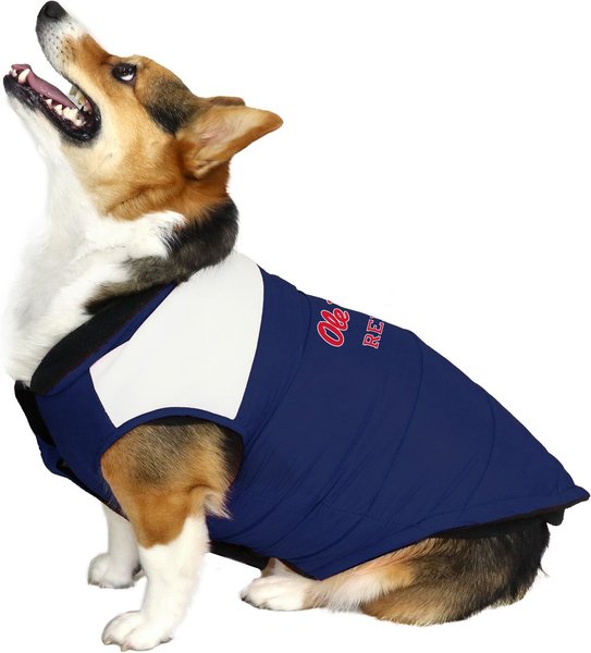 LITTLEARTH NCAA Parka Puff Vest for Dogs & Cats, Mississippi Ole Miss ...