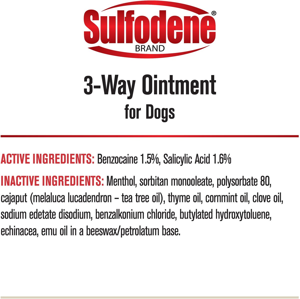 SULFODENE 3-Way Ointment for Dogs, 2-oz - Chewy.com