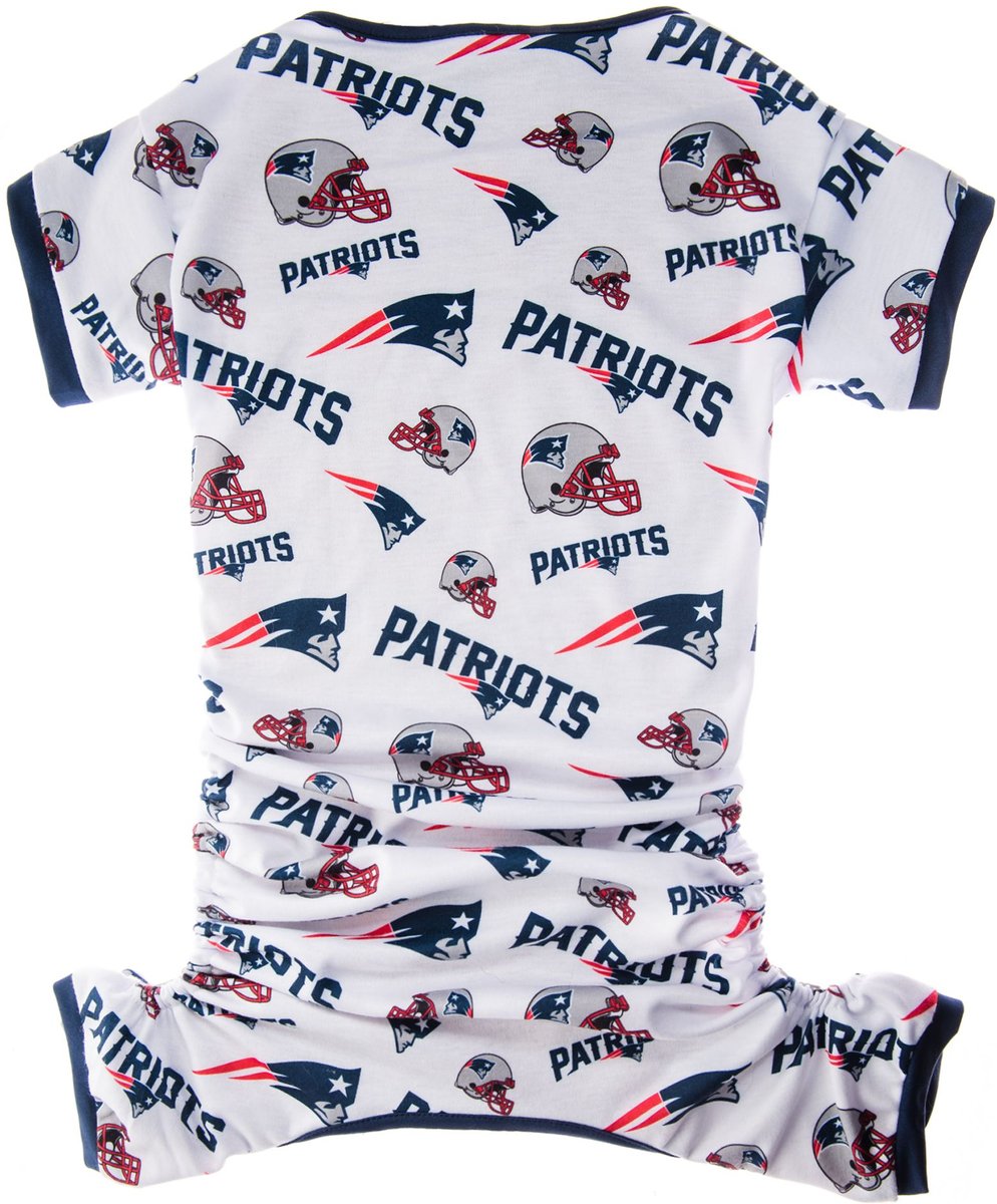 LITTLEARTH NFL Pajamas for Dogs & Cats, New England Patriots, X-Small ...