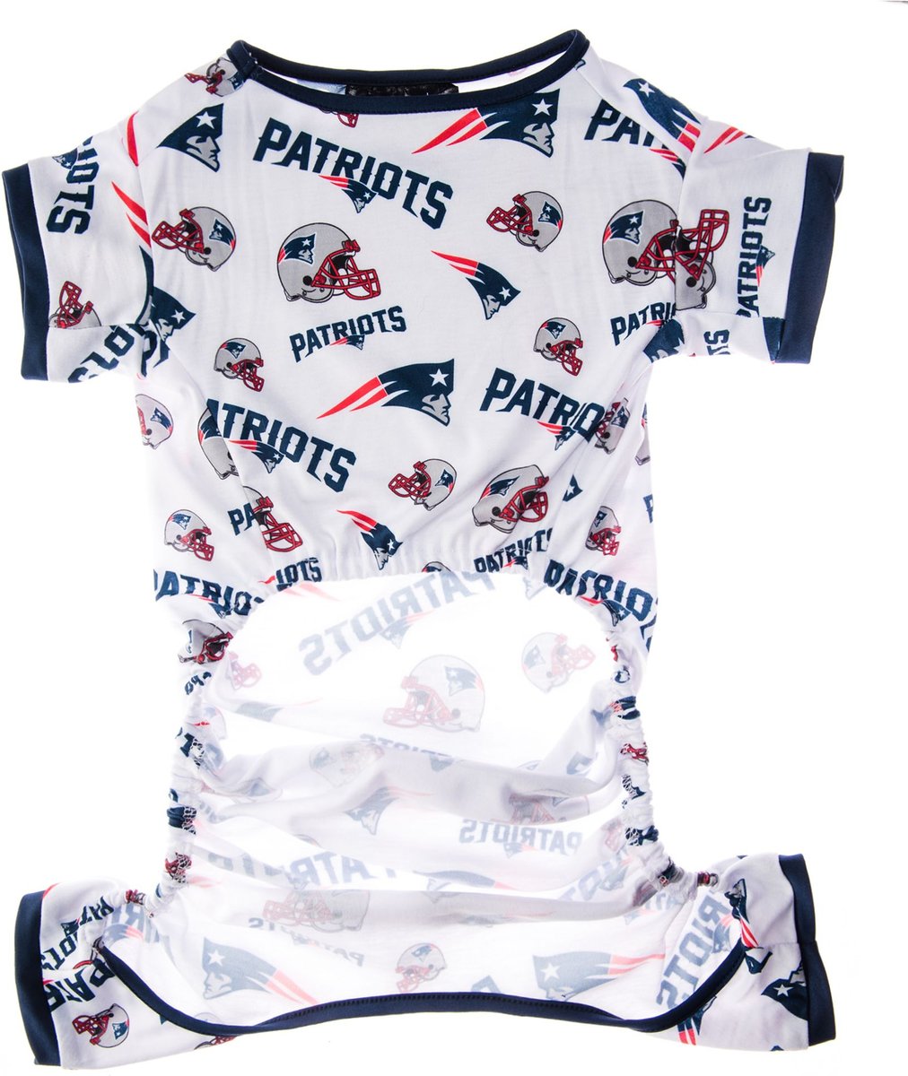 LITTLEARTH NFL Pajamas for Dogs & Cats, New England Patriots, X-Small ...
