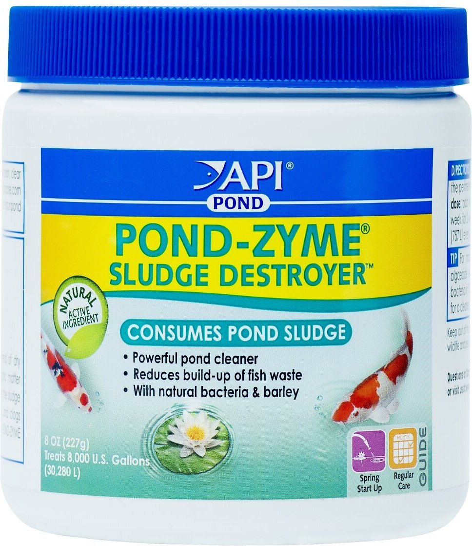 API Pond-Zyme Sludge Destroyer Pond Sludge Remover, 8-oz jar - Chewy.com