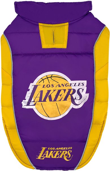 PETS FIRST NBA La Lakers Dog & Cat Puffer Vest, Large - Chewy.com