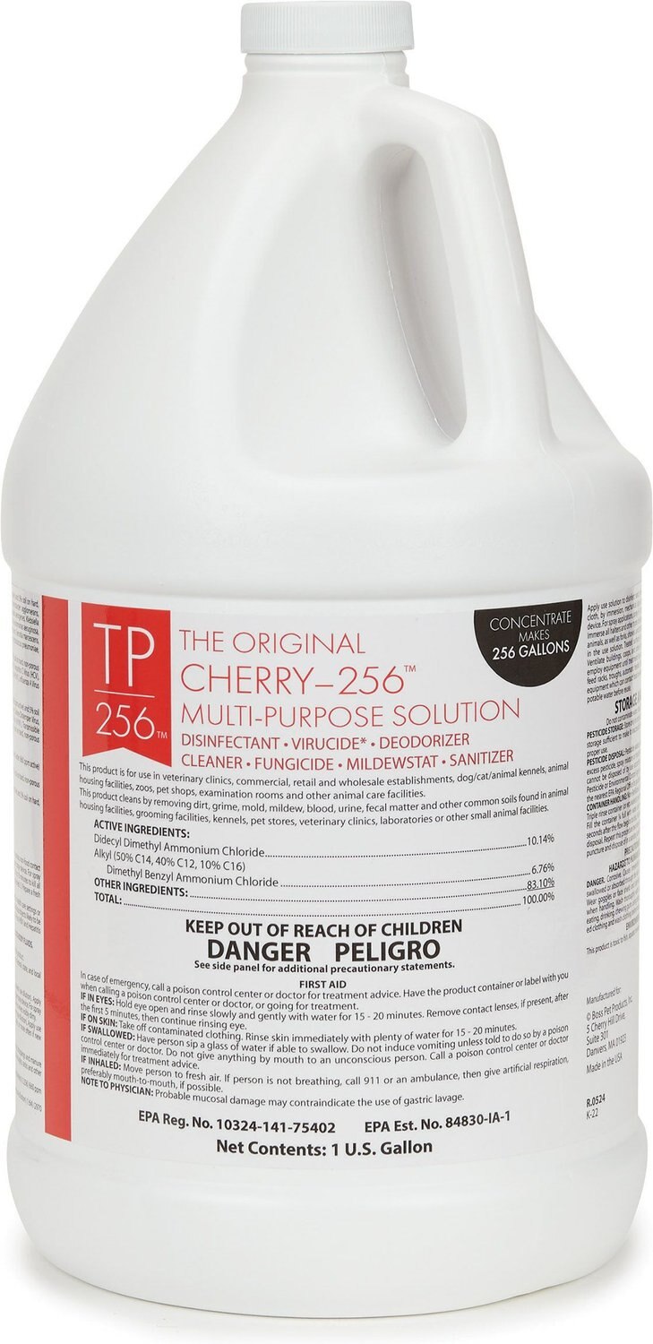 TOP PERFORMANCE 256 Disinfectant & Deodorizer, 1-gallon bottle, Cherry ...