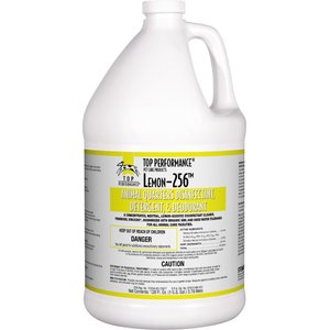 TOP PERFORMANCE 256 Disinfectant & Deodorizer, 1-gallon bottle, Lemon ...