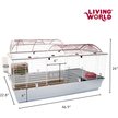 LIVING WORLD Deluxe Small Animal Habitat, X-Large - Chewy.com