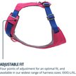 RUFFWEAR Hi & Light Reflective Front-Clip Dog Harness, Alpenglow Pink ...