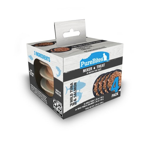 PUREBITES Mixers 100% Wild Skipjack Tuna & Alaskan Salmon Variety Pack ...
