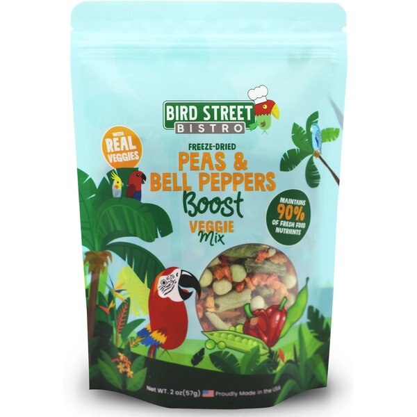BIRD STREET BISTRO Peas & Bell Peppers Boost Seed Blend Pellet Bird ...
