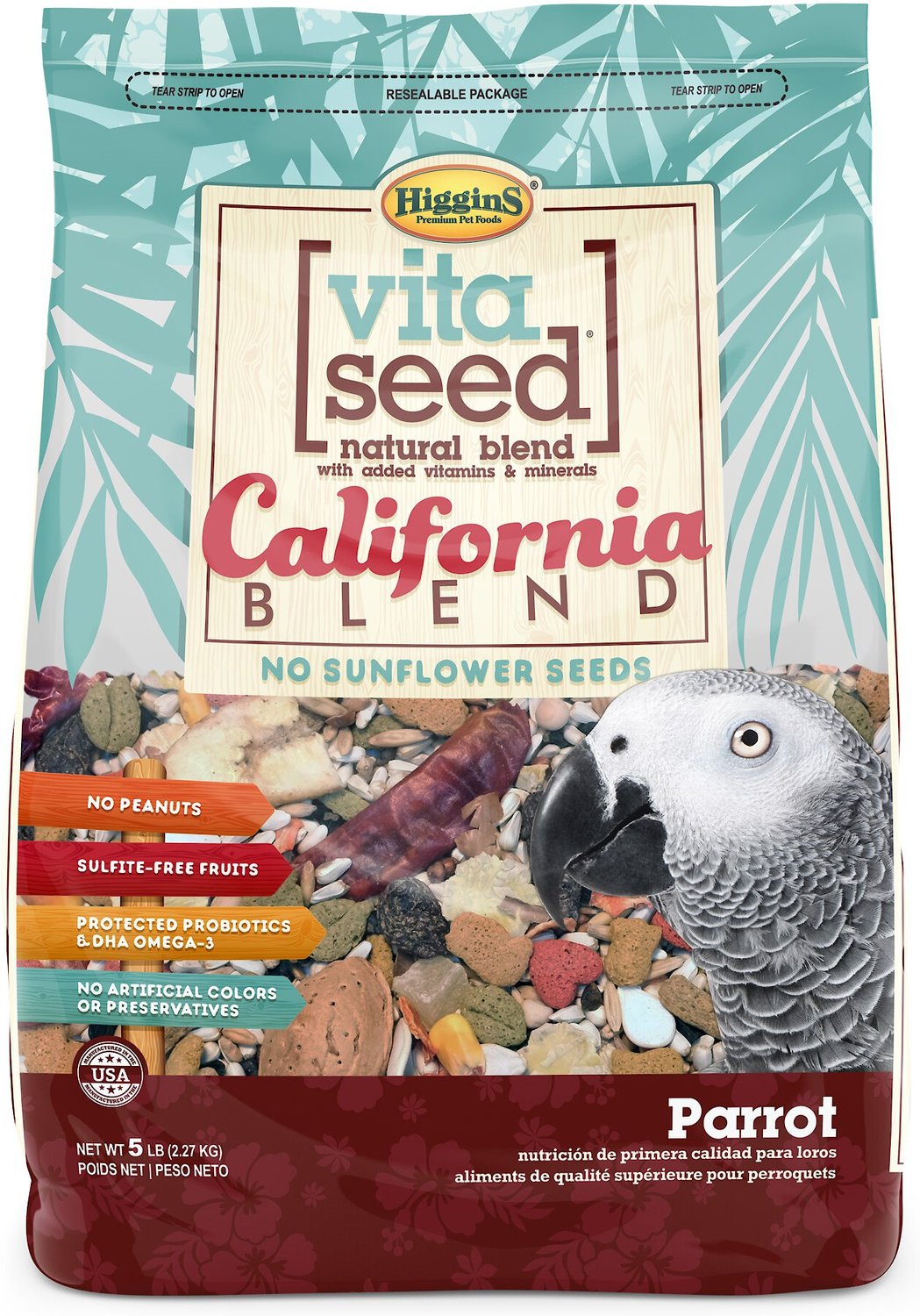 HIGGINS Vita Seed California Blend Parrot Food, 5-lb - Chewy.com