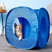 HDP Pop Open Collapsible Cat Play Cube, Blue - Chewy.com