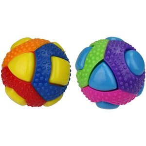 MULTIPET Nobbly Wobbly Ball Dog Toy, Color Varies, 3-in - Chewy.com