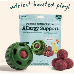 WOOF Pupsicle Pops Refills Calming Beef Grain-Free Lickable Dog Treats ...