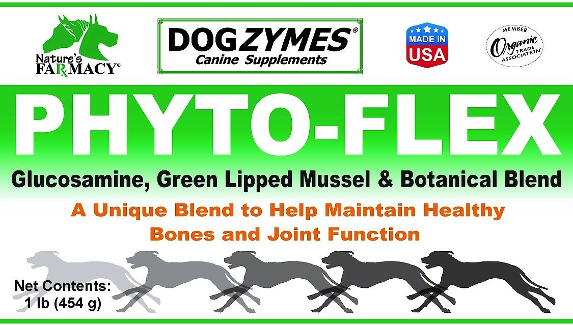 NATURE'S FARMACY Dogzymes Phyto Flex Dog Supplement, 1-lb jar - Chewy.com