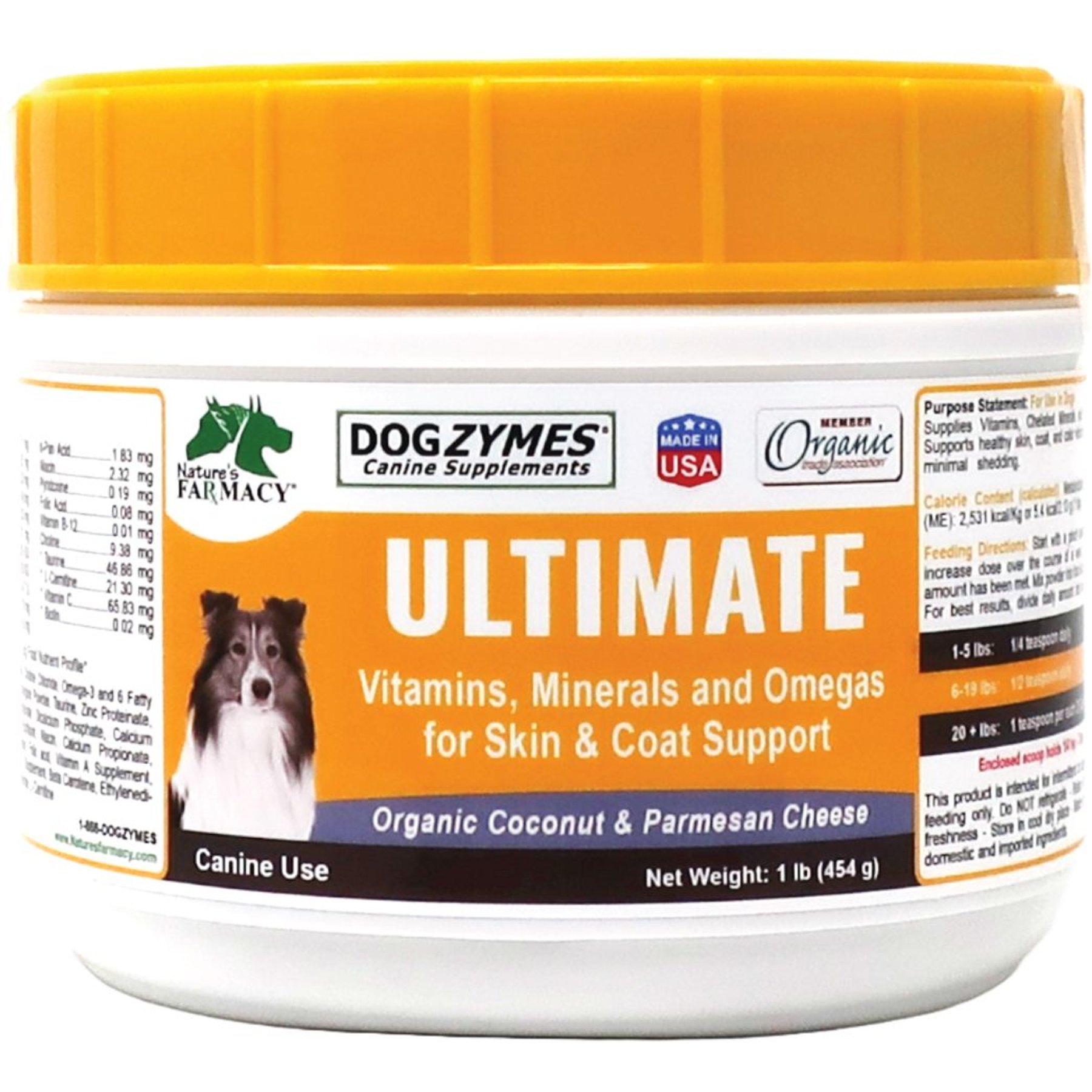 NATURE'S FARMACY Dogzymes Ultimate Dog Supplement, 1-lb jar - Chewy.com