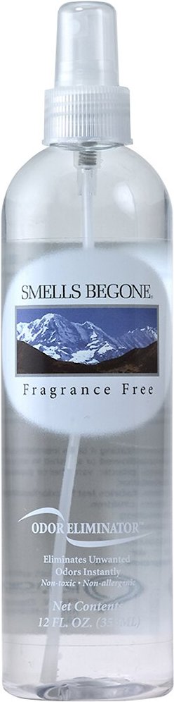 SMELLS BEGONE Fragrance Free Odor Eliminating Spray, 12-oz bottle ...