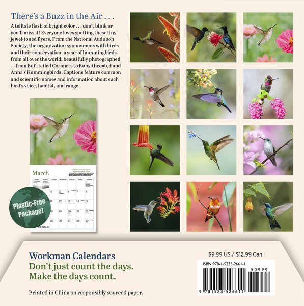 Discontinued - AUDUBON Hummingbirds Mini 2025 Wall Calendar - Chewy.com