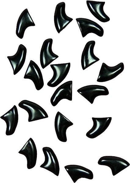 PURRDY PAWS Soft Cat Nail Caps, 20 count, Large, Black - Chewy.com