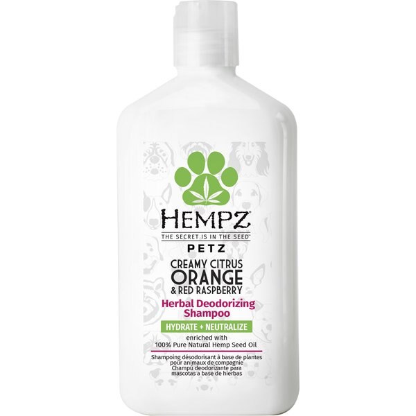 HEMPZ PETZ Deodorizing Dog Shampoo, Creamy Citrus Orange & Red ...