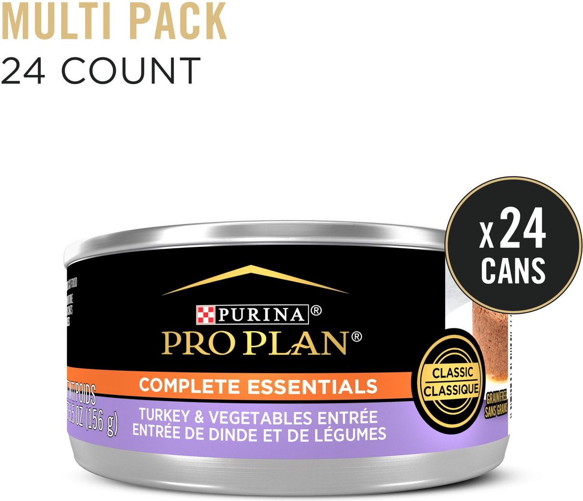 PURINA PRO PLAN Classic Turkey & Vegetables Entree Grain-Free Canned ...