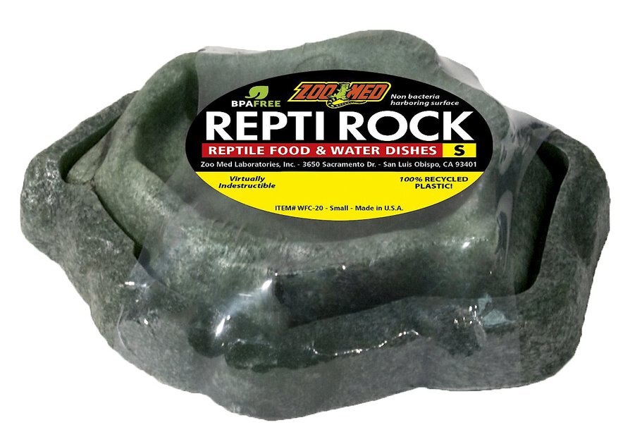 ZOO MED Repti Rock Reptile Rock Food & Water Dishes, Small - Chewy.com