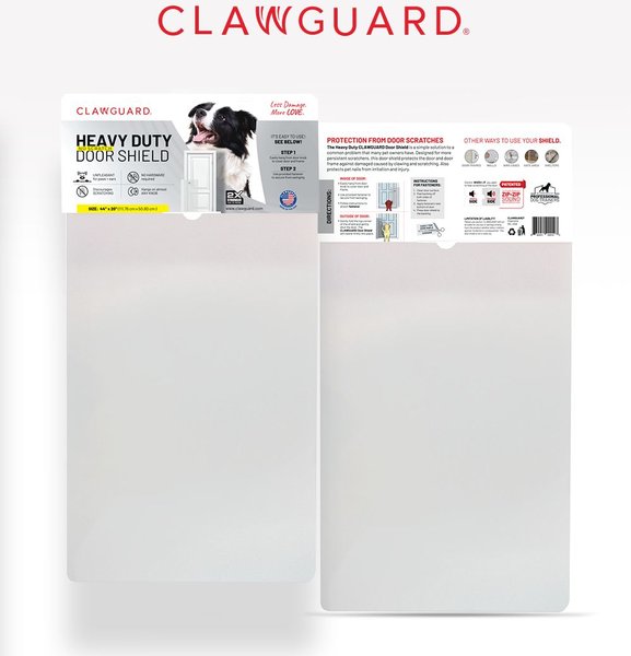CLAWGUARD Heavy Duty Door Scratch Shield, 44 x 20 in - Chewy.com
