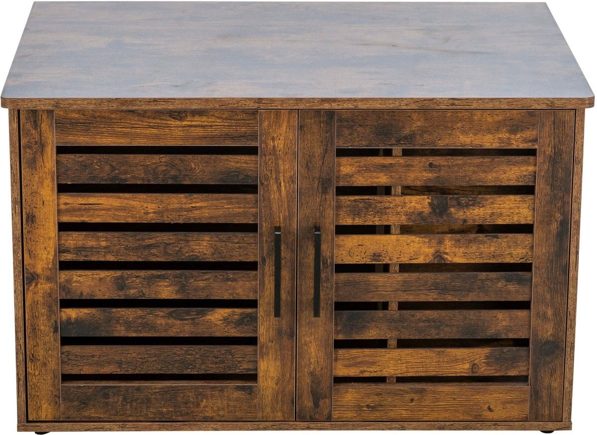 TRIXIE Farmhouse Wooden House Cat Litter Box Enclosure - Chewy.com