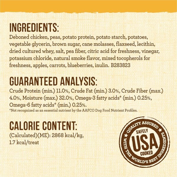 MERRICK Lil' Plates Lil' Chunky Chicken Recipe Grain-Free Dog Treats, 6 ...