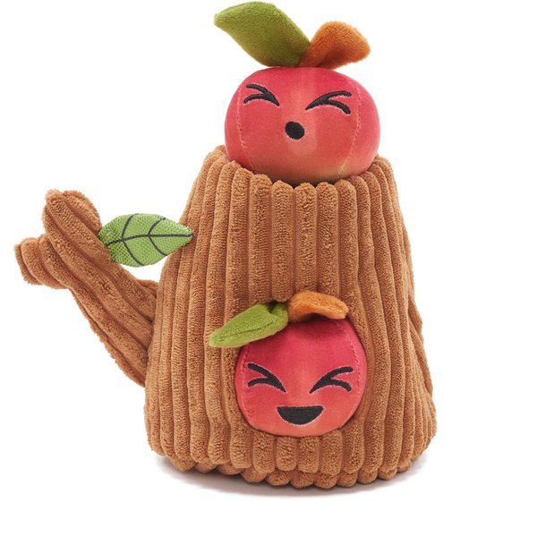 ZIPPYPAWS Burrow Squeaky Hide & Seek Plush Dog Toy, Monkey 'n Banana ...