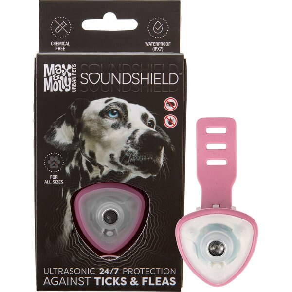 MAX & MOLLY Soundshield 24/7 UltraSonic Tick & Flea Repeller Dog Tag ...